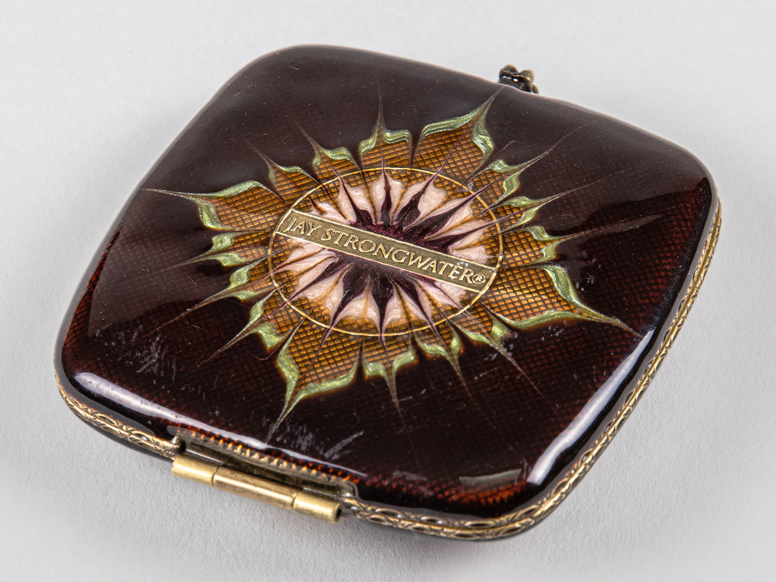 Jay Strongwater Compact w/ Leopard - Antiques - Schweitzer Linen
