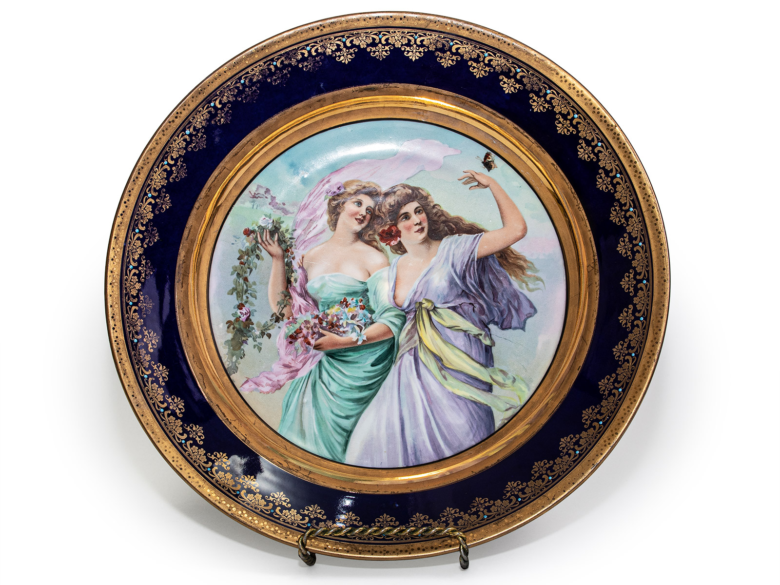 Royal Vienna Plate - Antiques - Schweitzer Linen