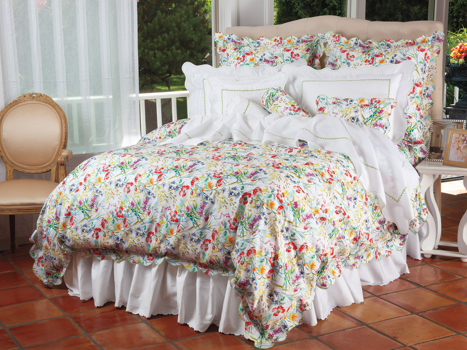 Wild Bloom - Luxury Bedding - Italian Bed Linens - Schweitzer Linen