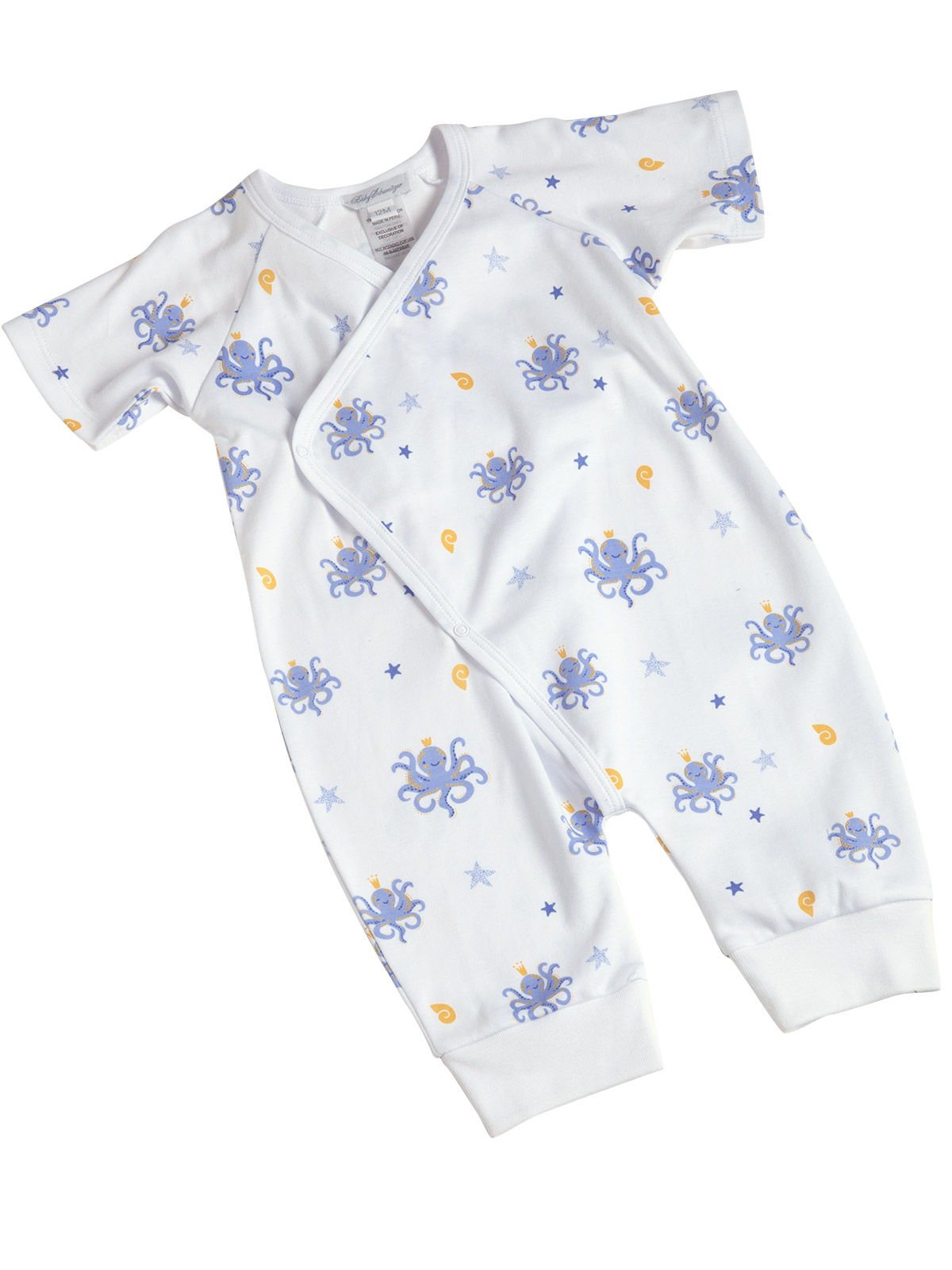 Happy Octopus Baby Onesie - Baby - Schweitzer Linen